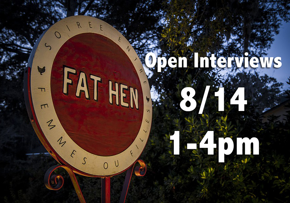 Fat Hen open interviews - Charleston.com